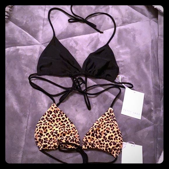 Swim | 2 Betty Jade Swim Triangle Top Set | Poshmark